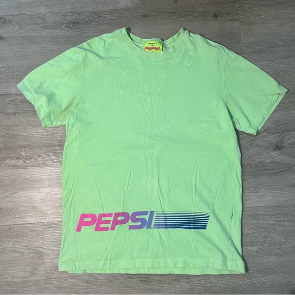 Forever 21 | Shirts | Vintage Pepsi Forever 2 Neon Green Tshirt S ...